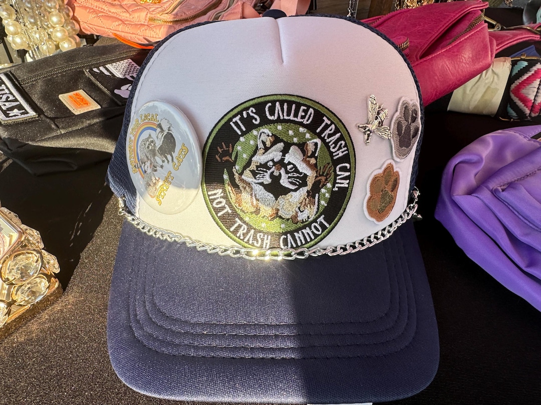 Raccoon Trash Can Trucker Hat - Etsy