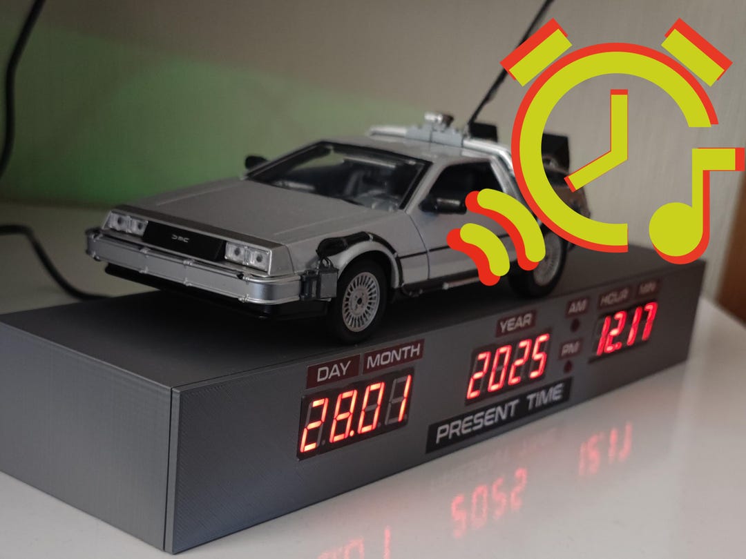Back to the Future Alarm Clock W/o Car - Etsy
