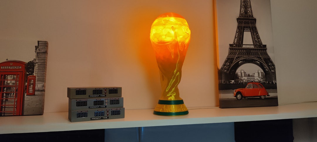 Football Soccer World Cup Trophy With Integrated Lamp With an Ultra ...