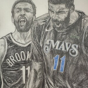Kyrie Irving All Team Portrait Sketch 11x14 In. - Etsy