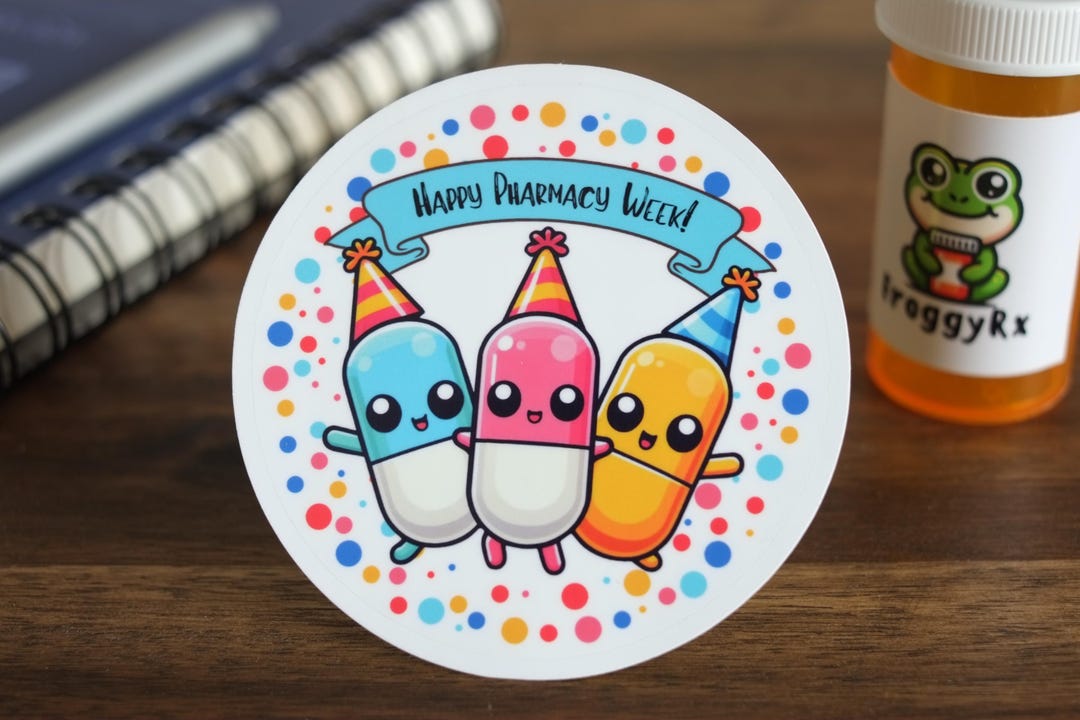 Pharmacy Stickers Happy Pharmacy Week Gifts for Pharmacists, Pharmacy ...