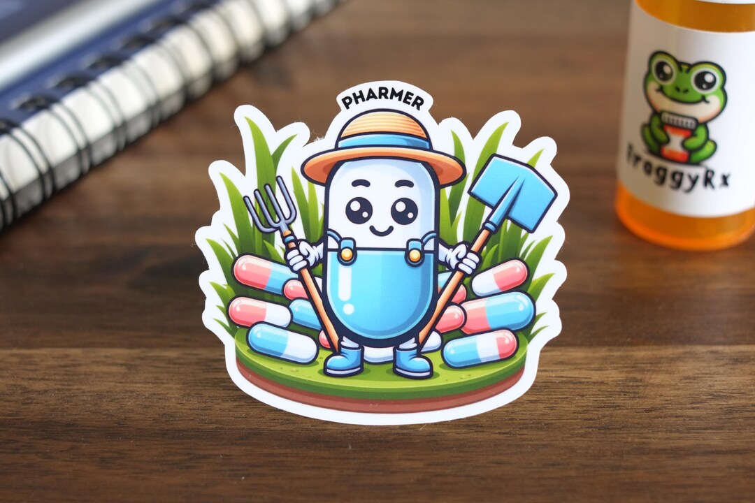 Pharmacy Stickers Pharmer for Pharmacists, Technicians, Students ...