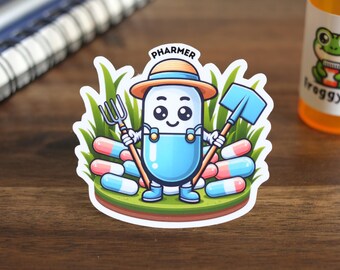 Pharmacy Stickers Chill Pill for Pharmacists, Technicians, Students ...