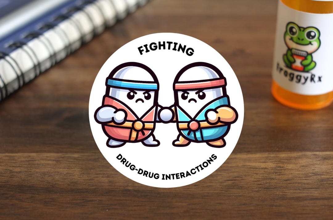 Pharmacy Stickers Fighting Drug-drug Interactions for Pharmacists ...