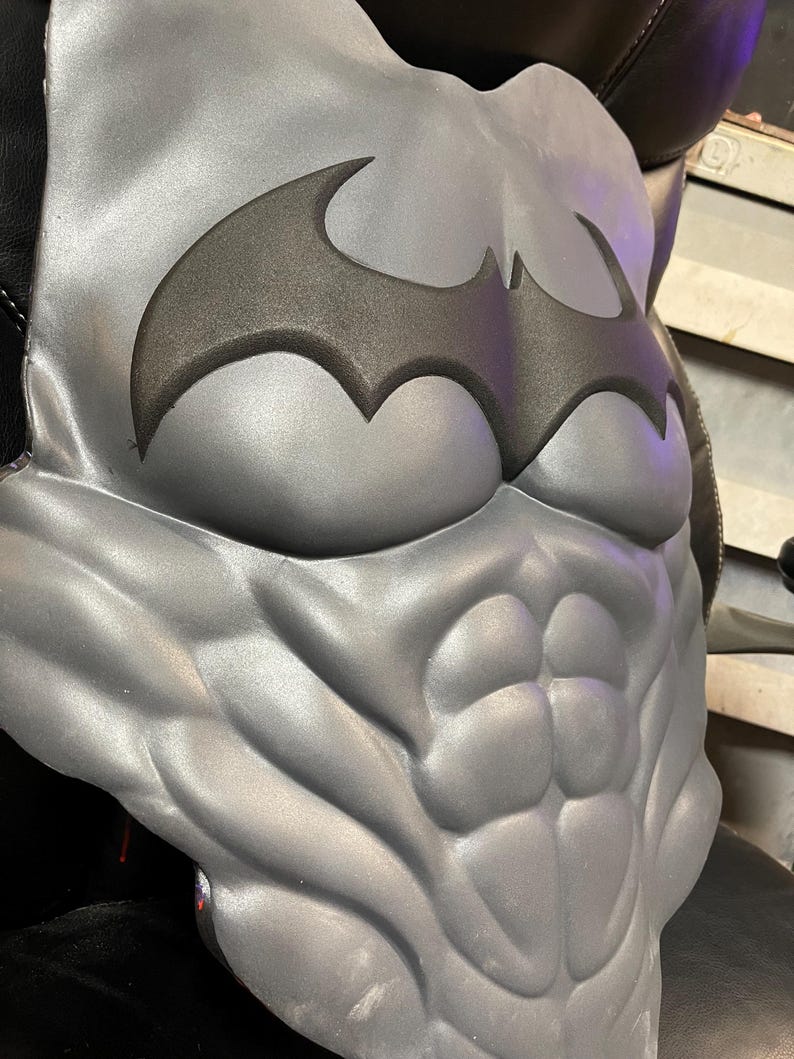 Bat Hero Chest Armor Grey & Black Design, Flexible Urethane Rubber ...