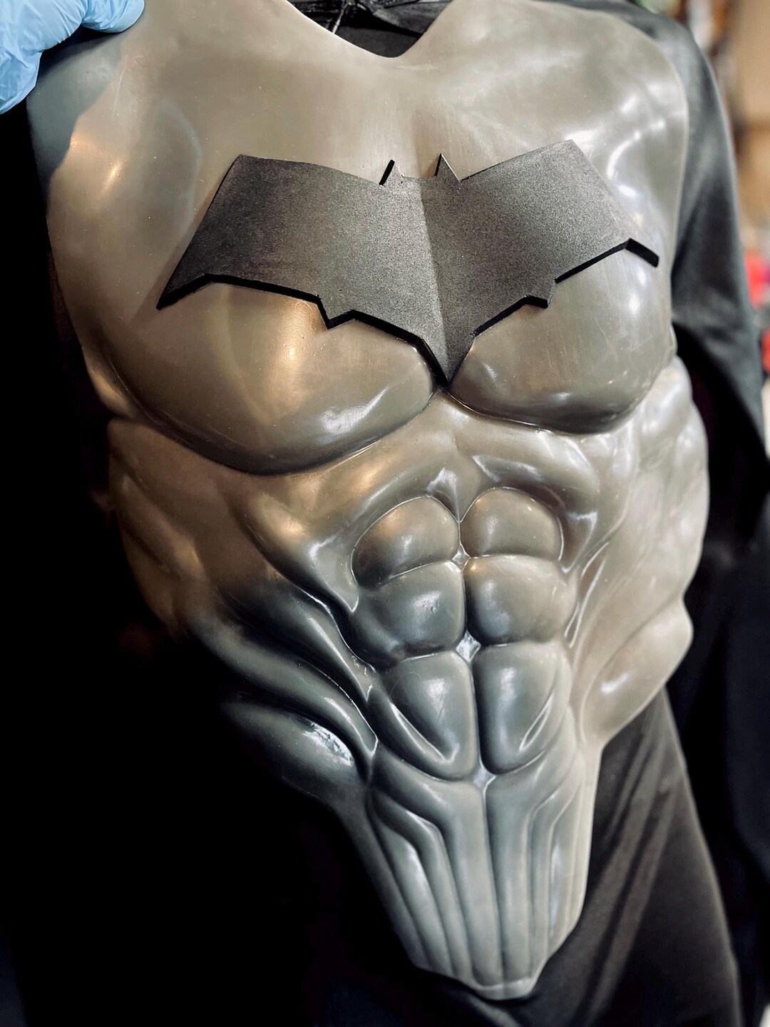 Bat Hero Chest Armor Black & Grey Design, Flexible Urethane Rubber ...
