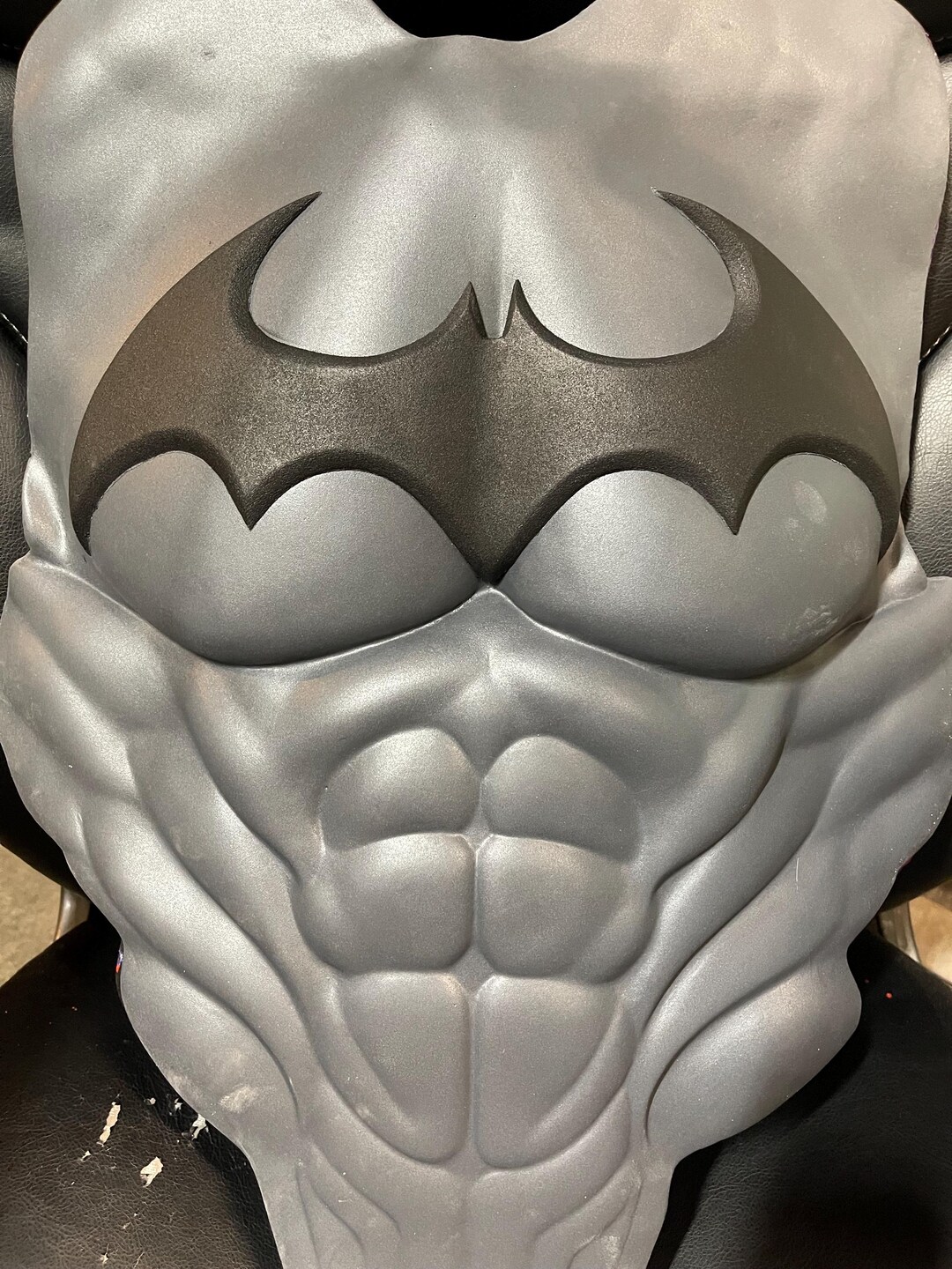 Bat Hero Chest Armor Grey & Black Design, Flexible Urethane Rubber ...