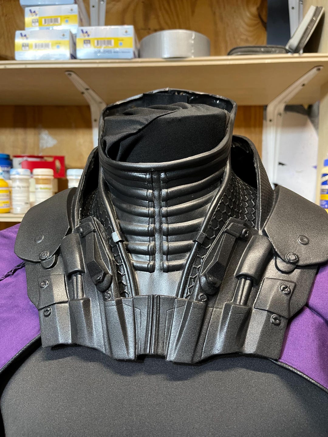 Neck Guard / Collar Armor, Flexible Urethane Rubber, Handmade, Cosplay ...