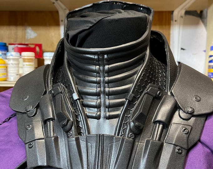 Neck Guard / Collar Armor, Flexible Urethane Rubber, Handmade, Cosplay ...