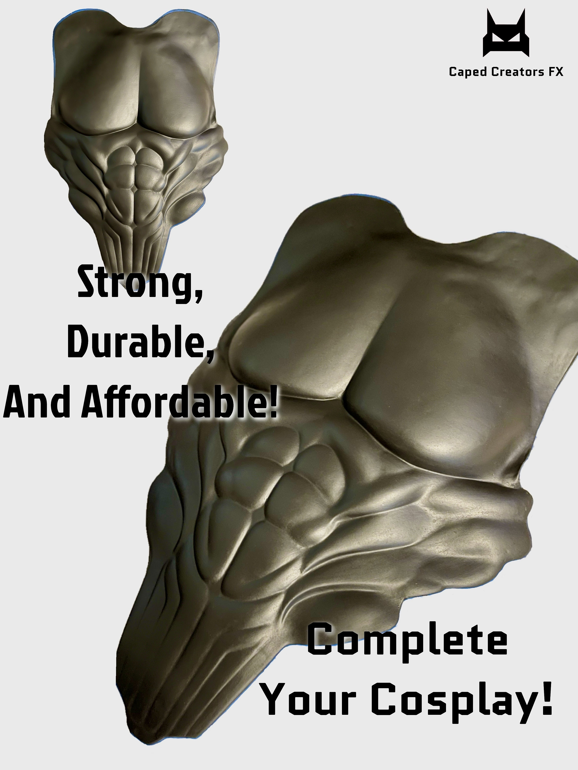 Super Hero Muscular Chest Armor, Flexible Urethane Rubber, Handmade ...