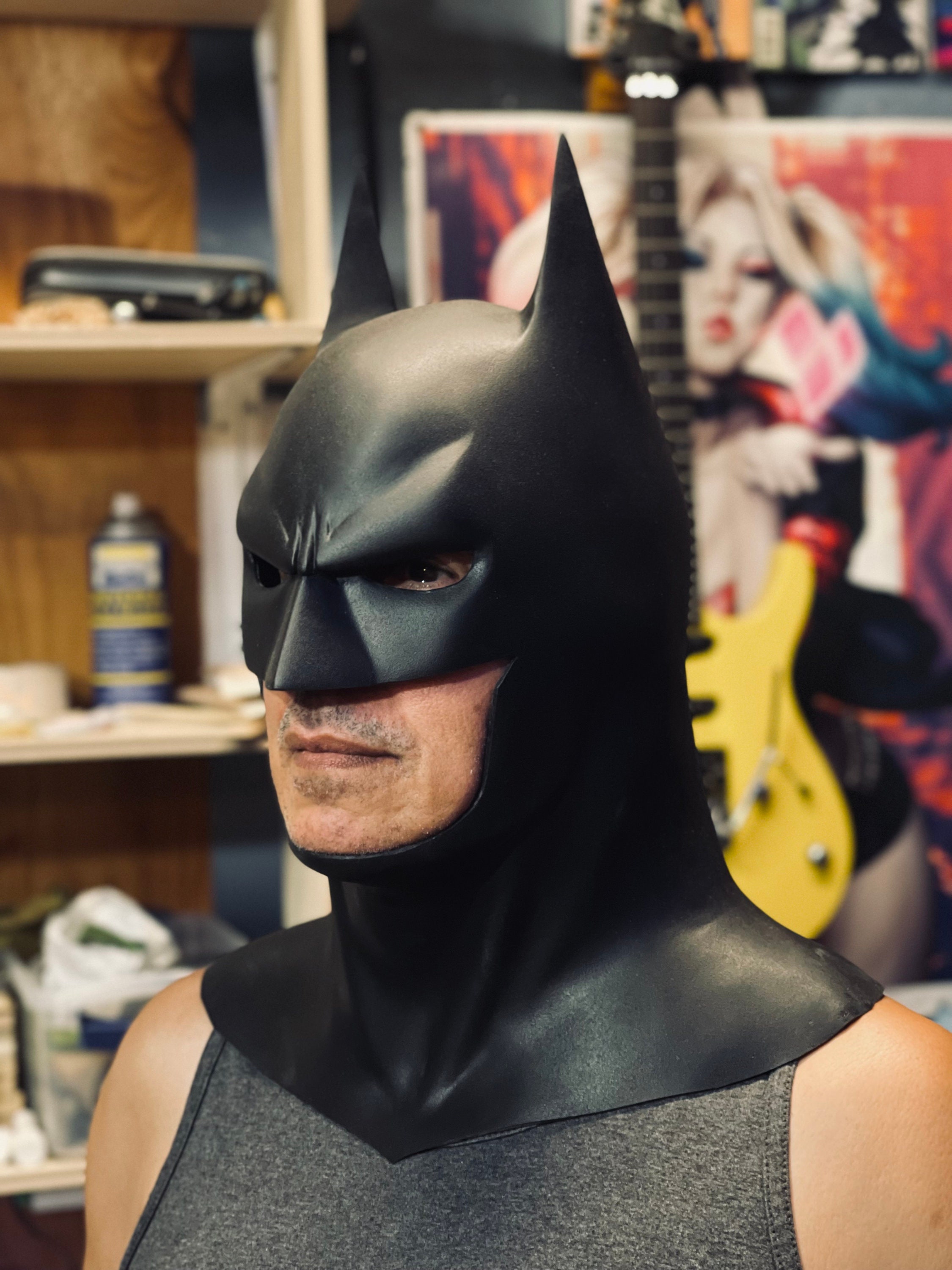 Handmade Flexible Urethane Bat Hero Cowl – Lightweight, Durable and ...