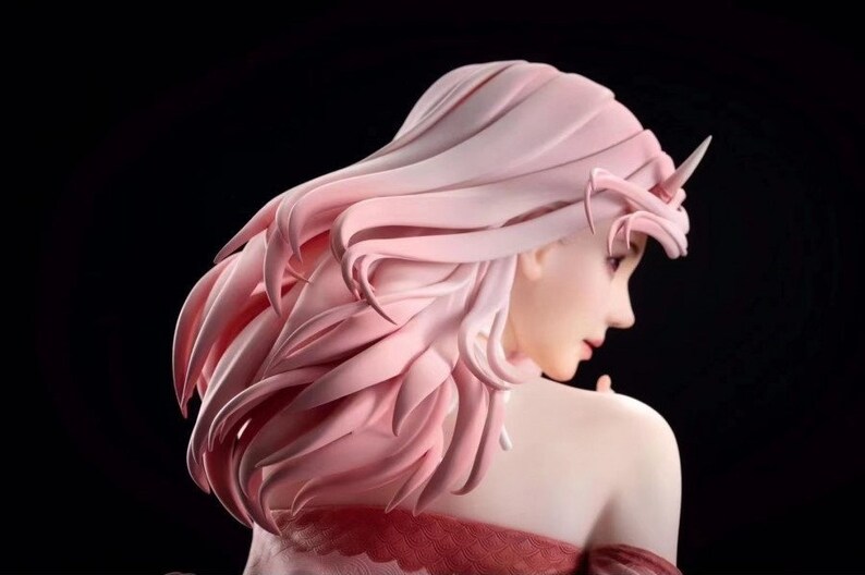 Demon Angel Girl STL File 3D Printing Digital Anime Bust STL File 0107 ...