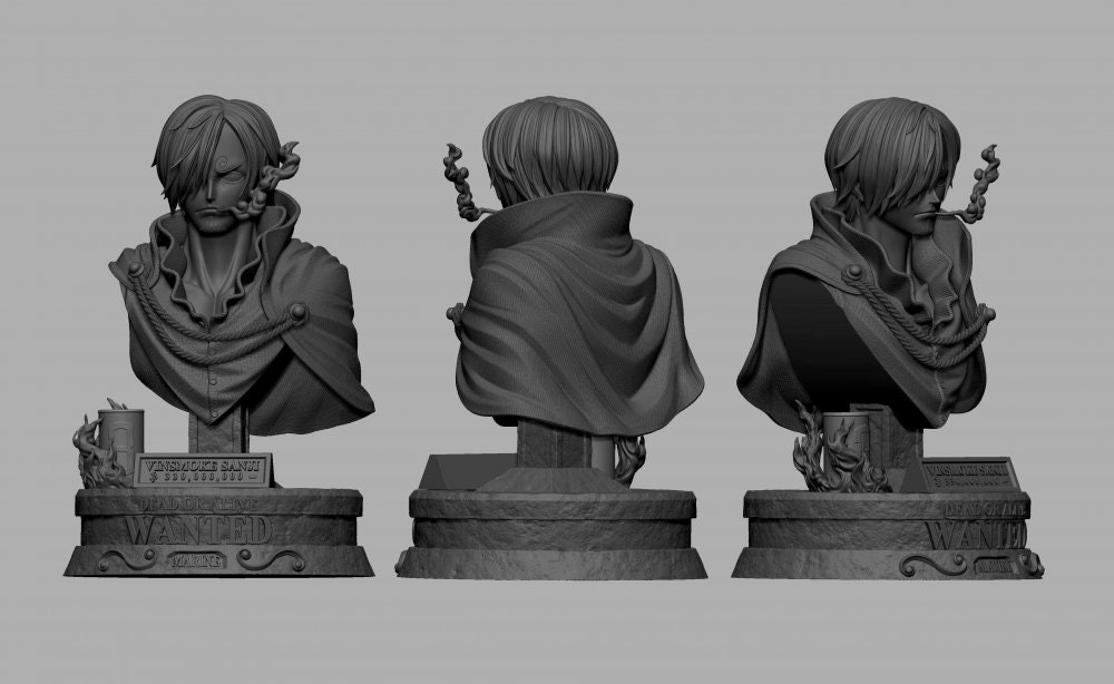 Anime Character STL File 3D Printing Digital STL File Anime One Piece ...