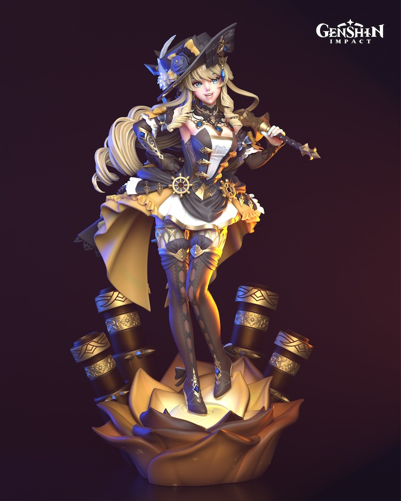 Genshin Impact STL File 3D Printing Digital STL File Navia Game Figure ...
