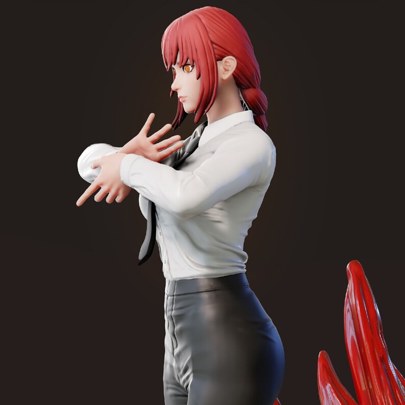 Anime Girl STL File 3D Printing Digital Anime Makima Figure STL File ... Anime Girl STL File 3D Printing Digital Anime Makima Figure STL File ...
