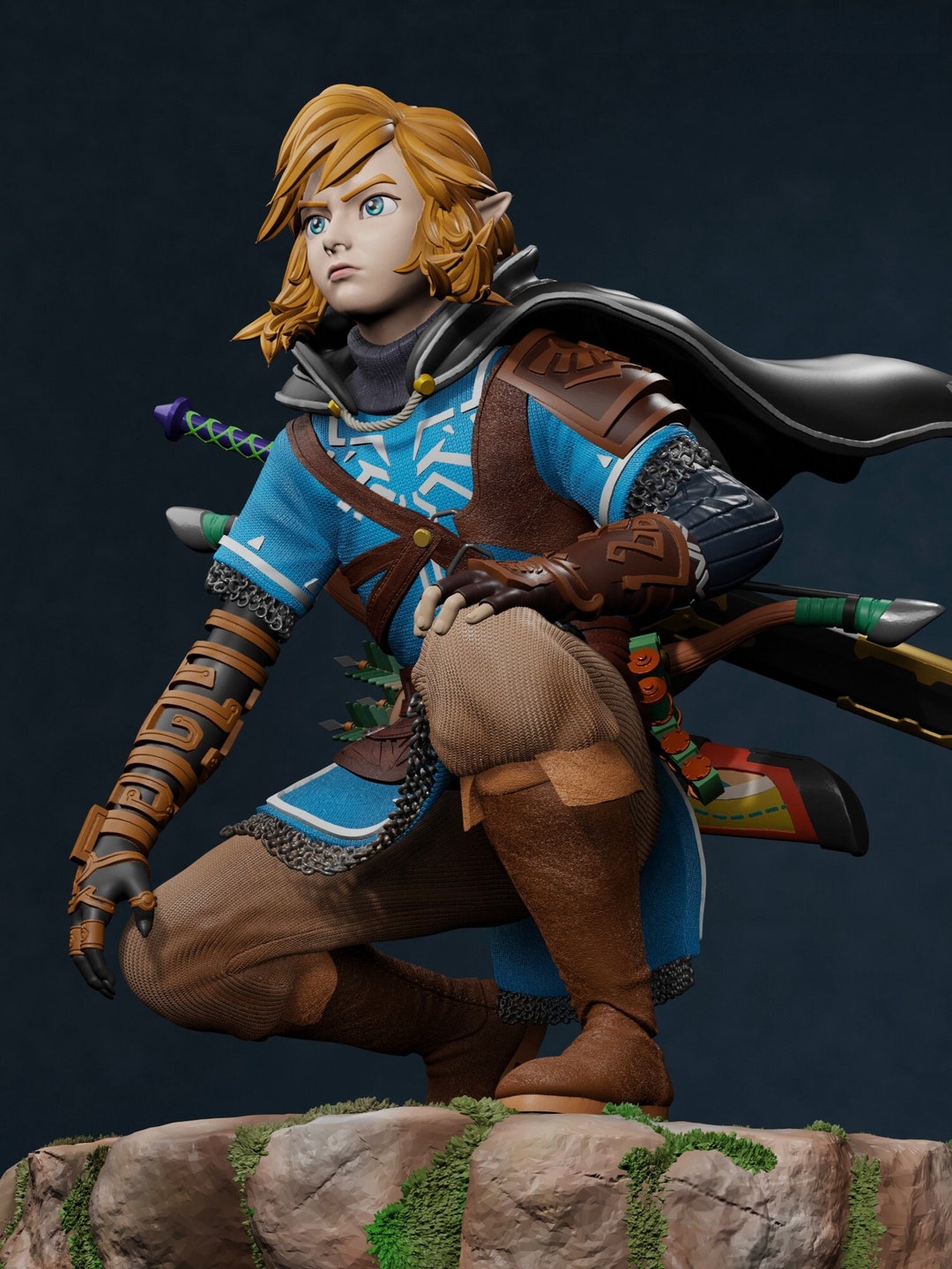 Zelda Link STL File 3D Printing Digital STL File Game Character 0103 ...