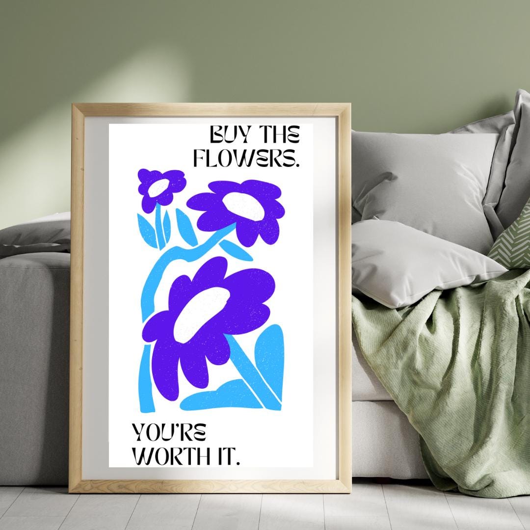 Boho Wall Art Quotes Wall Art Quotes Prints Self Love Quotes Retro Wall ...