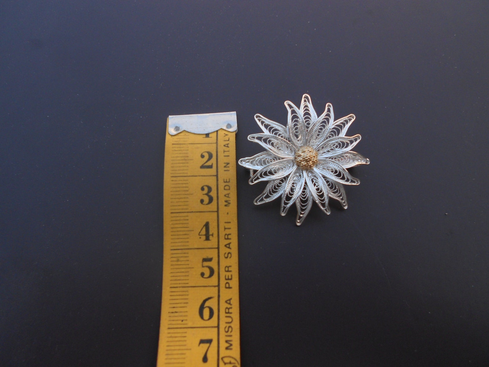 Edelweiss I - Silver Filigree Brooch - Etsy