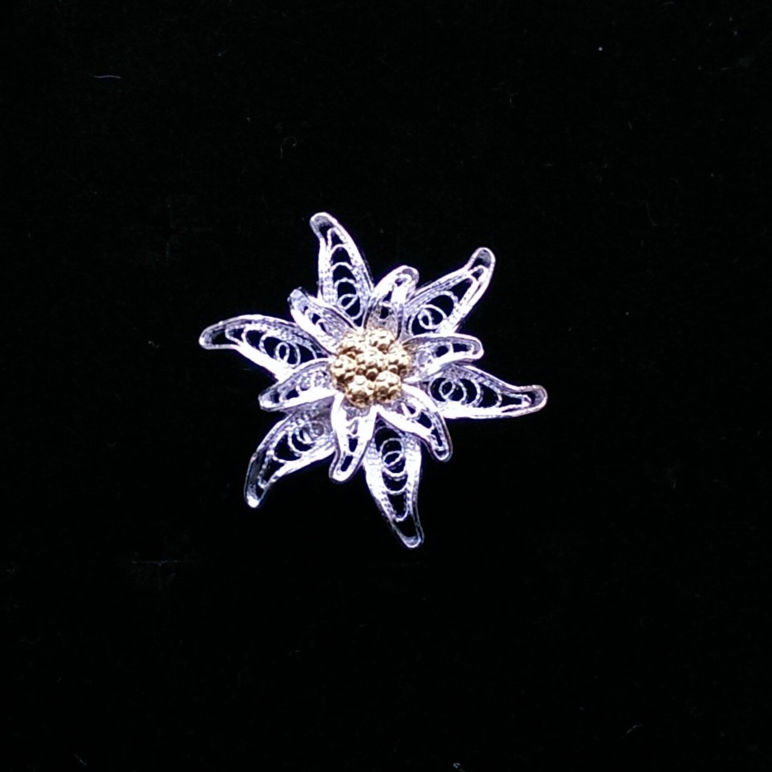 Edelweiss VI Silver Filigree Earrings - Etsy