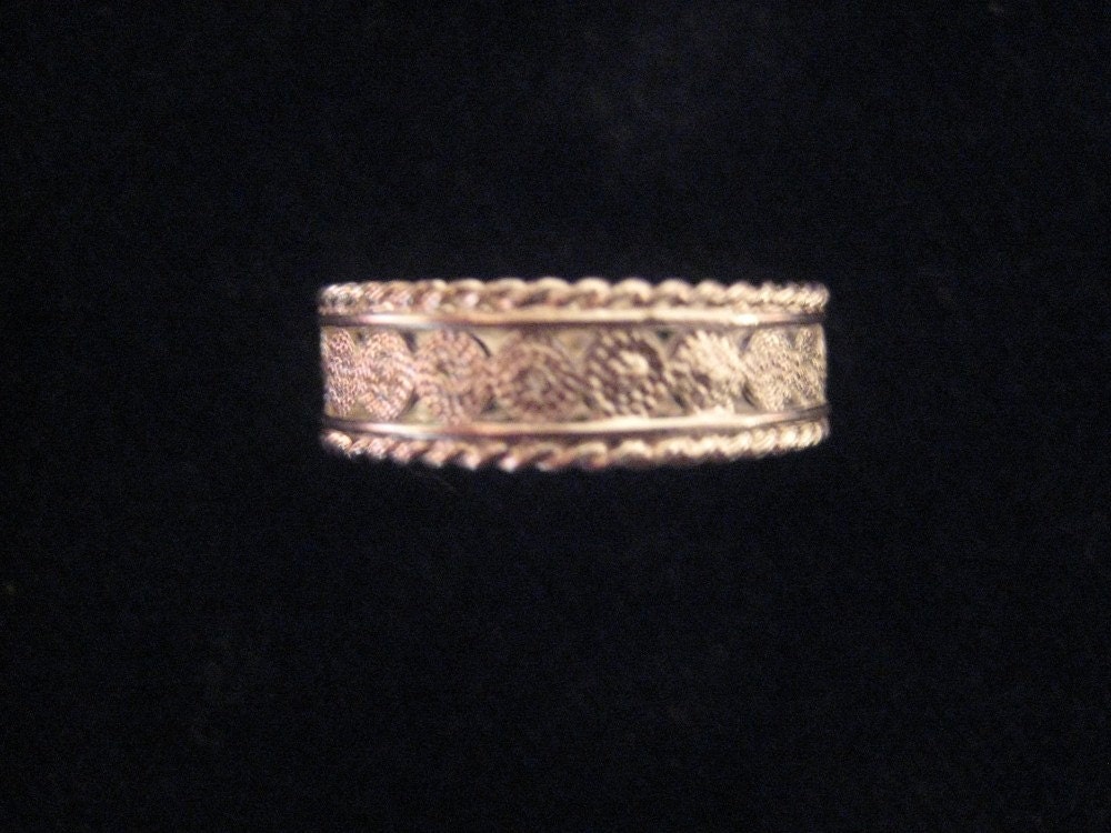 Filigree Fascia Ring - Etsy