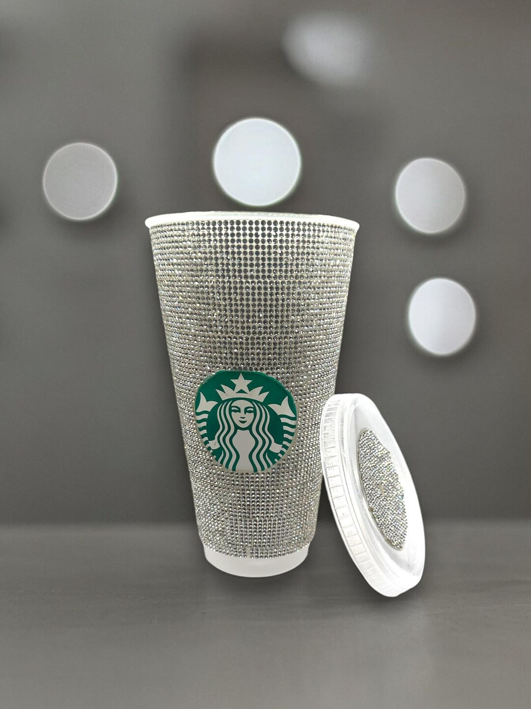 Diamond Starbucks Tumbler Reusable Cup With Lid and Rhinestones - Etsy