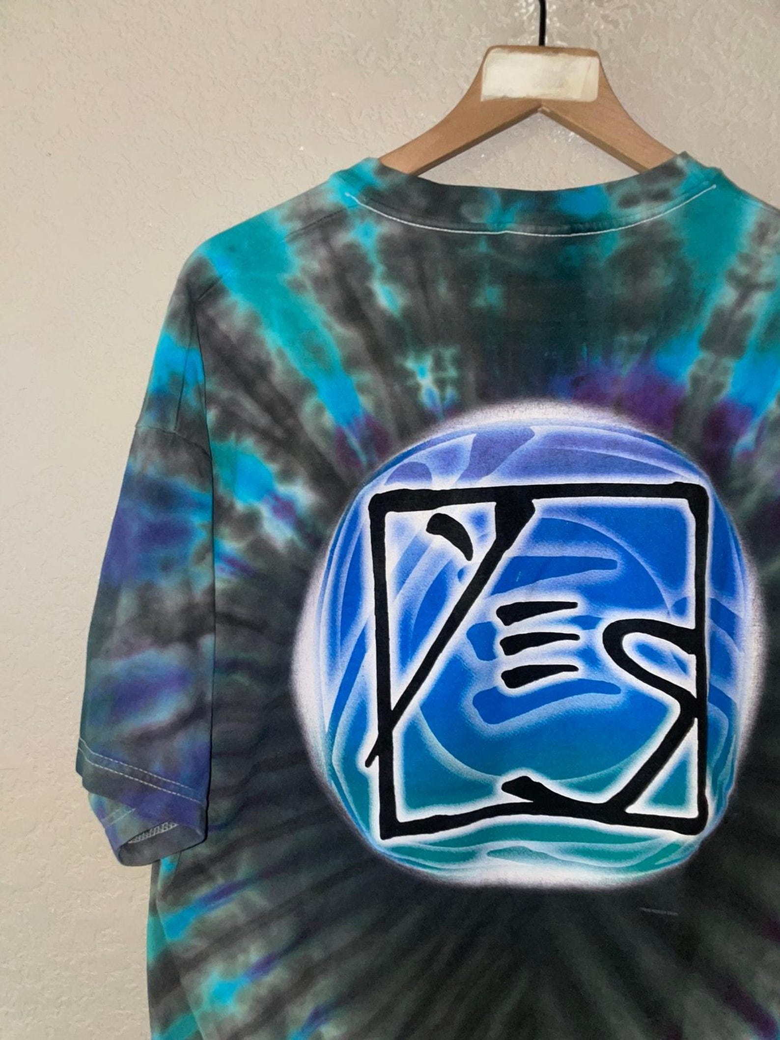 1998 Vintage Roger Dean Yes Band Tie Dye Music Shirt 90s 1990s VTG XL ...