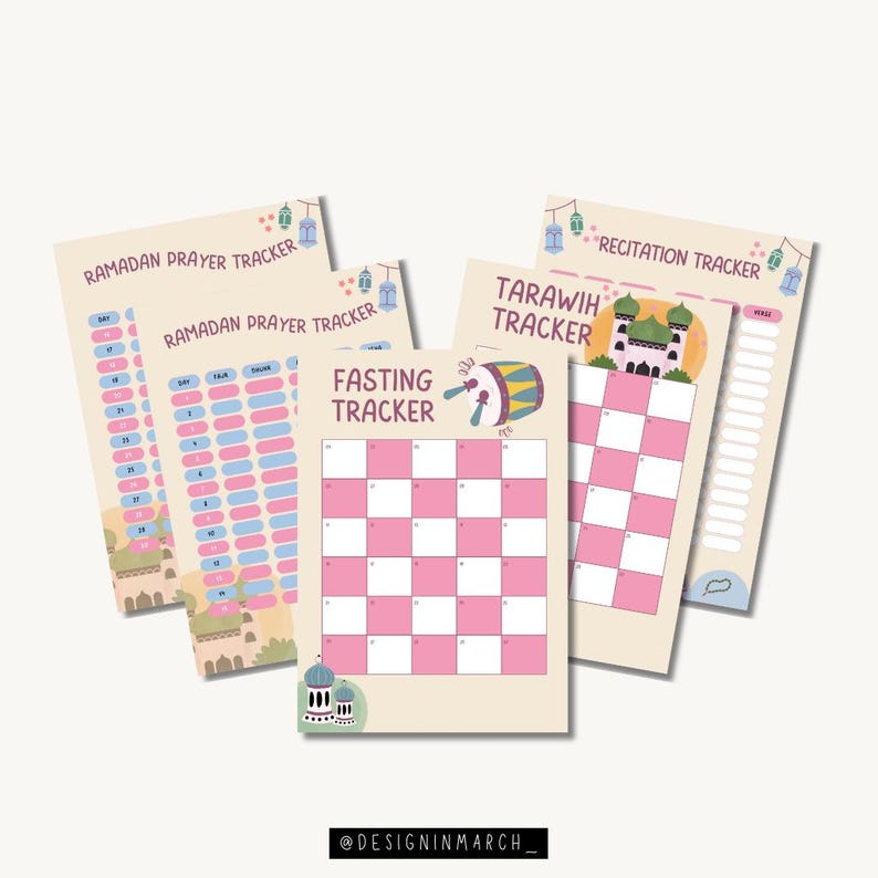 Ramadan Planner for Kids Printable | 30-day Salah and Good Deeds ...