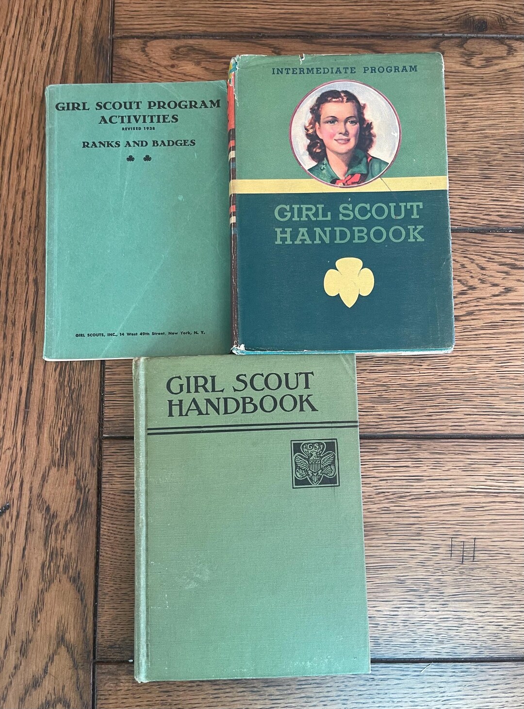 Vintage Girl Scout Books_set of 3 - Etsy