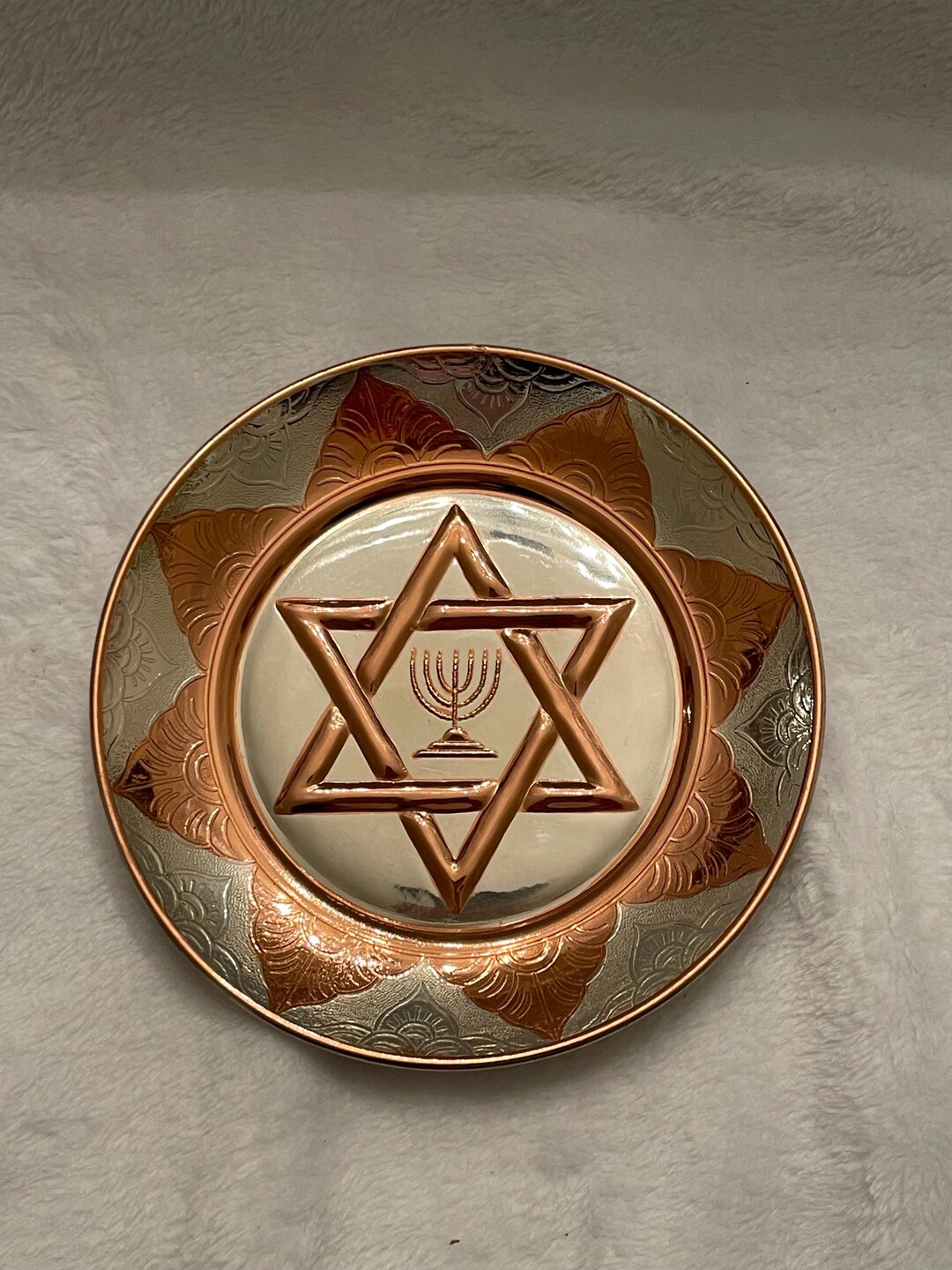 David Miro Copper Plate W/ Star of David - Etsy