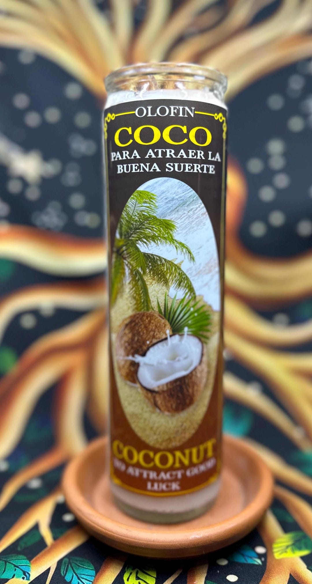 Fixed Coconut Candle || Veladora Preparada De Coco - Etsy