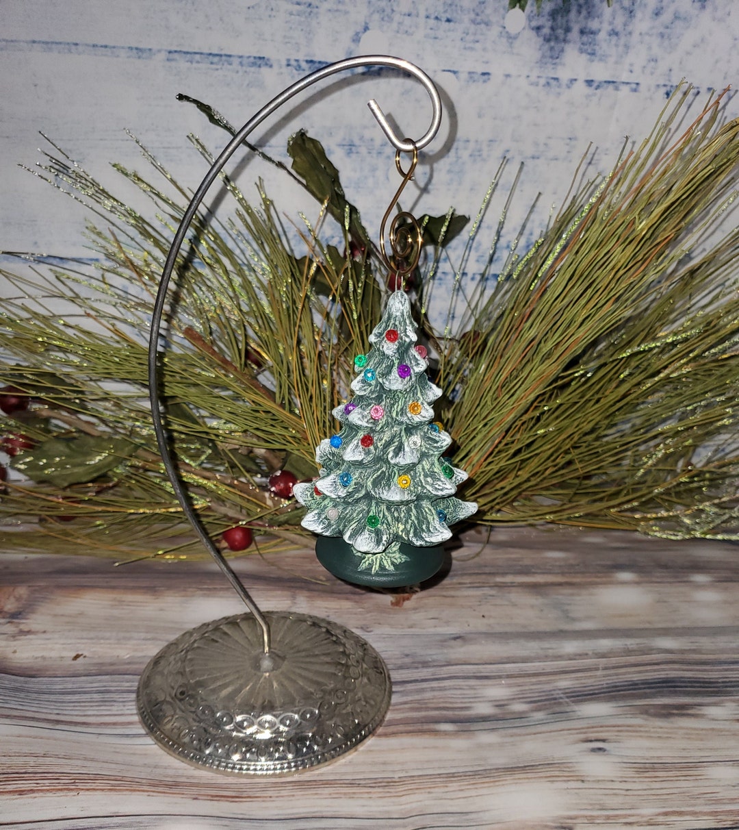 Mini Ceramic Christmas Tree - Ornament - 4.5 X 3 Inches - 10 Color ...