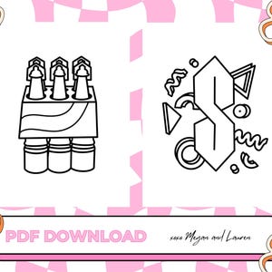 43 Coloring Pages - 90's Nostalgia for Adults and Kids: Printable, Bold ...