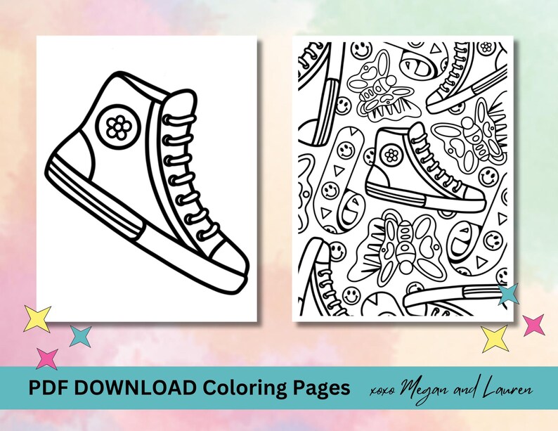 Nostalgic 90's Coloring Pages for Adults and Kids: Printable, Bold and ...