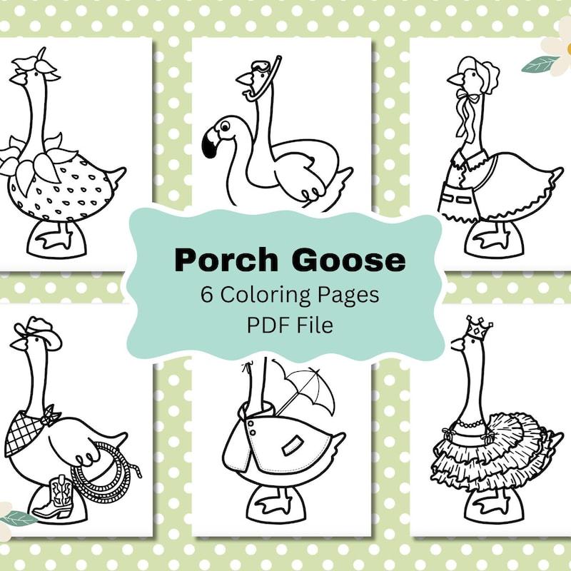 Goose Coloring Books - Etsy