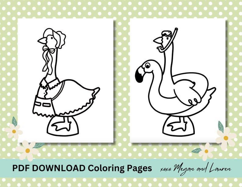 Porch Goose Coloring Pack for Adults and Kids: Silly Goose, Printable ...