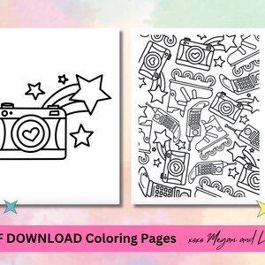 Nostalgic 90's Coloring Pages for Adults and Kids: Printable, Bold and ...