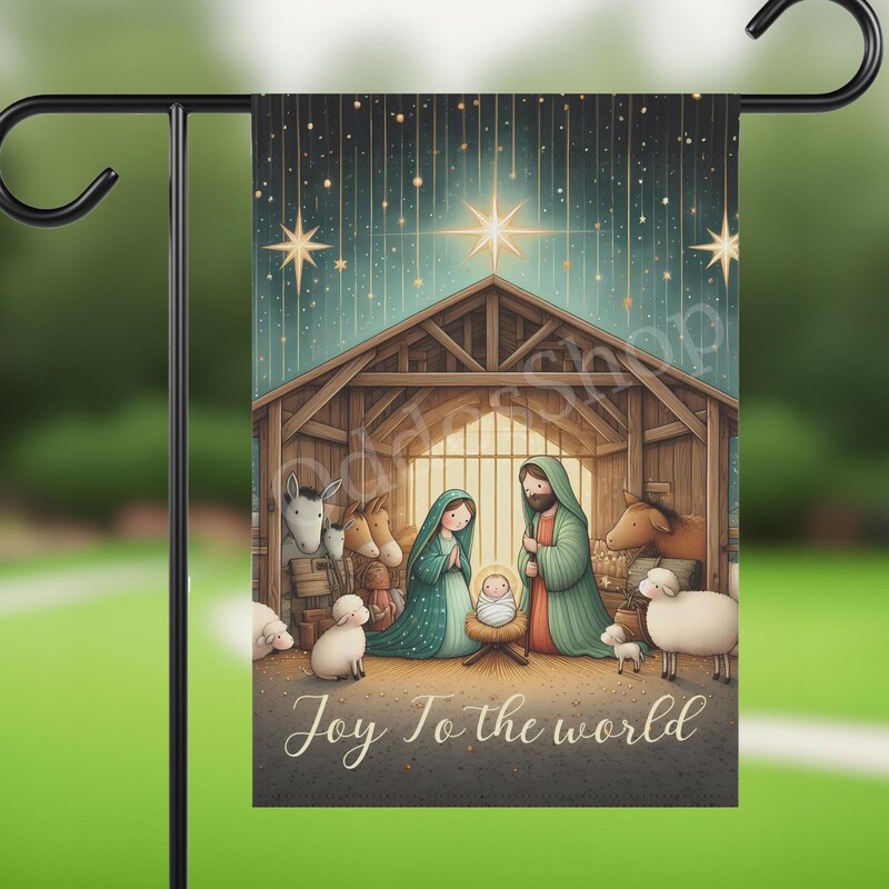 Xmas Scene Garden Flags - Etsy