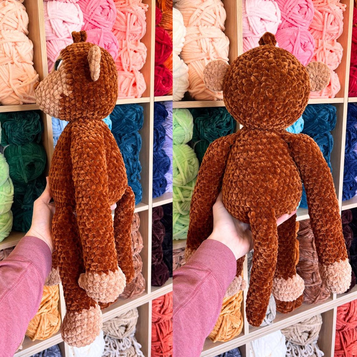 Momo the Monkey Pattern PDF Digital Download Amigurumi Stuffed Animal ...