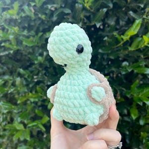 Crochet Cheeky Turtle Plushie Amigurumi Handmade Stuffed Animal - Etsy
