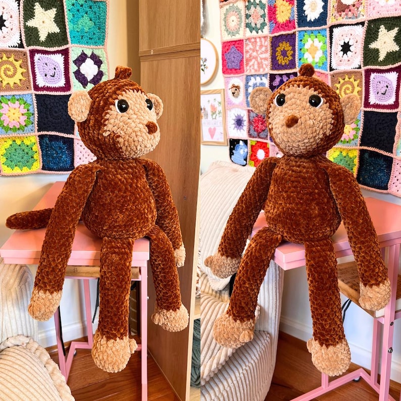 Momo the Monkey Pattern PDF Digital Download Amigurumi Stuffed Animal ...