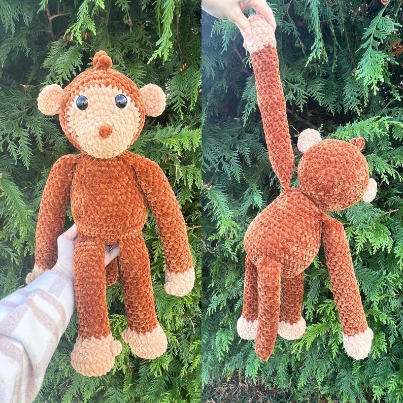 Momo the Monkey Pattern PDF Digital Download Amigurumi Stuffed Animal ...
