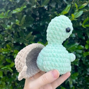 Crochet Cheeky Turtle Plushie Amigurumi Handmade Stuffed Animal - Etsy