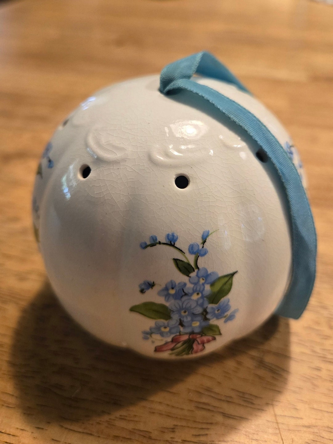 Vintage Ceramic Potpourri Ball, Pomander, With Freshly Dried Lavender ...