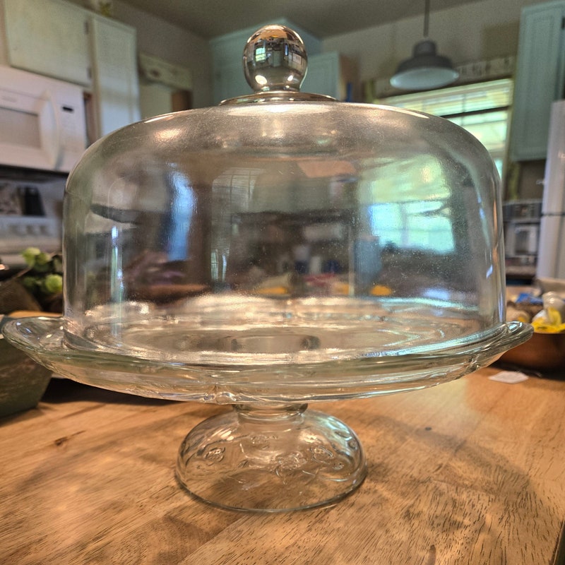Glass Cake Stand - Etsy