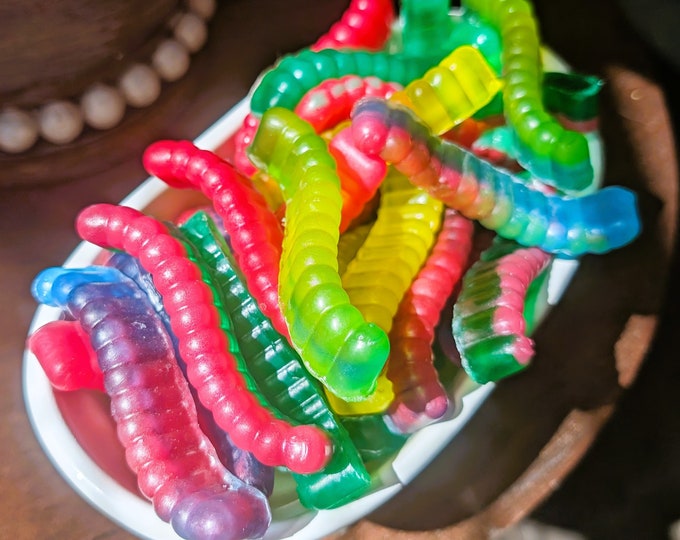 Gummy Worms Candy Soap - Handcrafted Soap, Food Soap, Faux Food, Candy ...