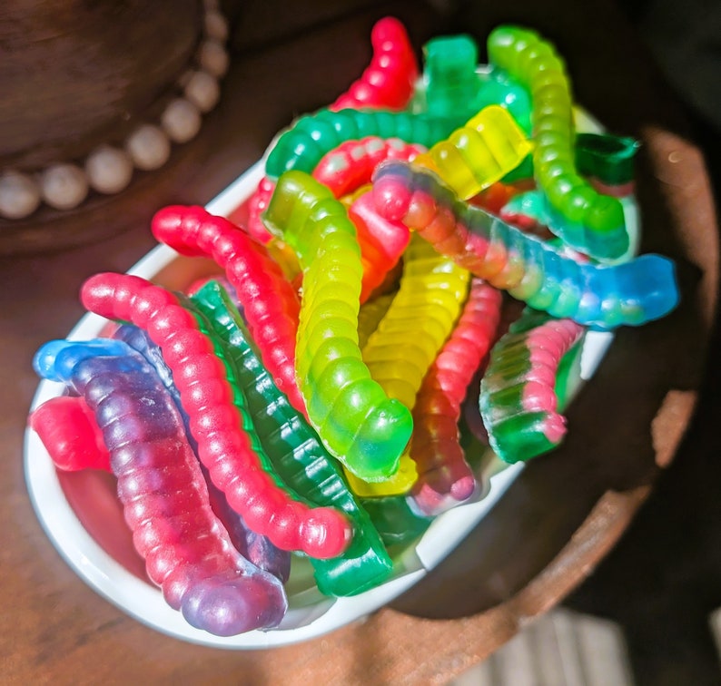 Gummy Worms Candy Soap - Handcrafted Soap, Food Soap, Faux Food, Candy ...