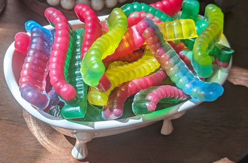 Gummy Worms Candy Soap - Handcrafted Soap, Food Soap, Faux Food, Candy ...