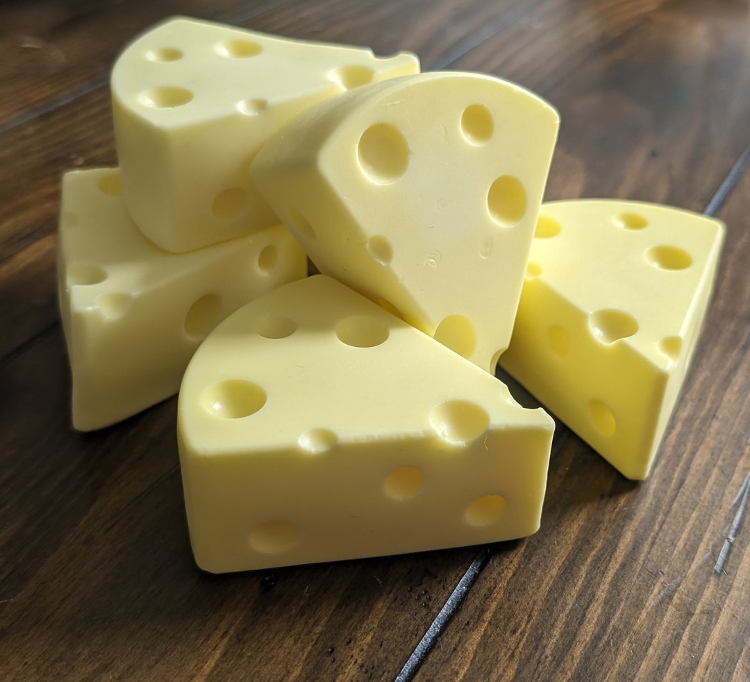 Swiss Cheese Soap - Novelty, Gag Gift, Funny Soap, Faux Food, Stocking ...