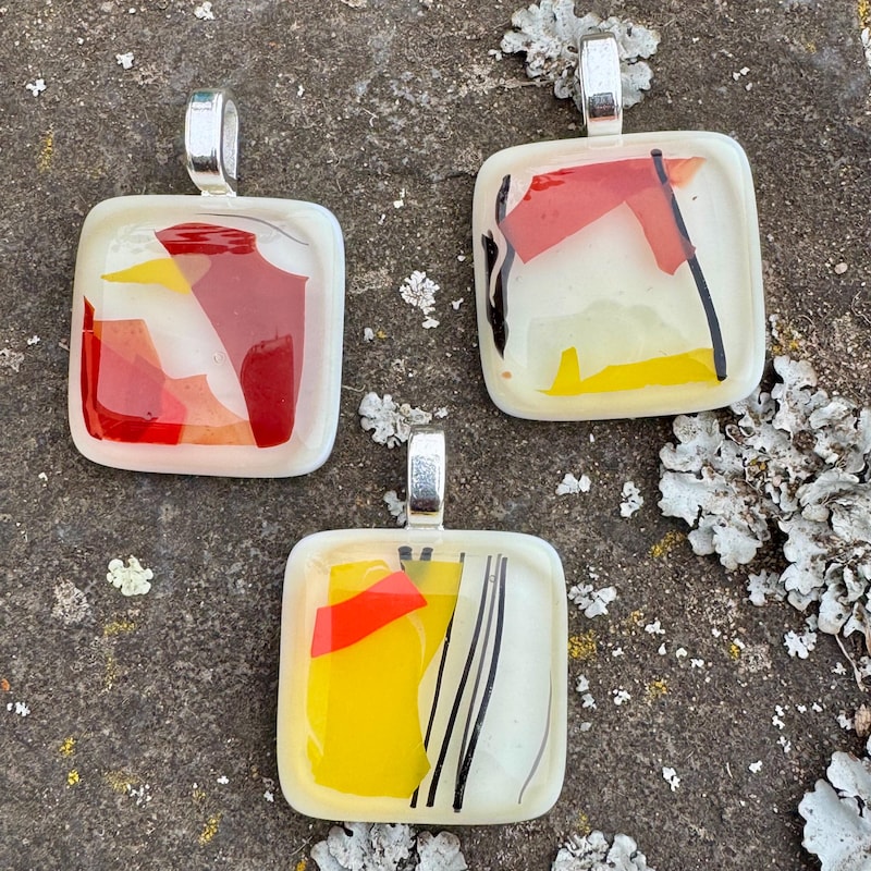 Pendant Glass Autumn - Etsy