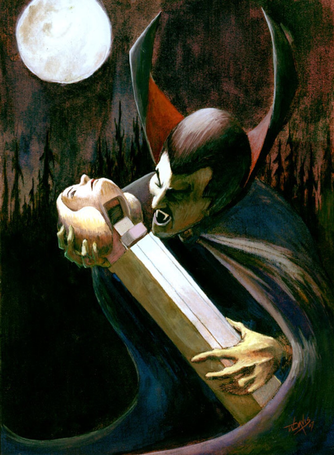 How Would You Eat PEZ: Dracula Eating PEZ Art Print - Etsy